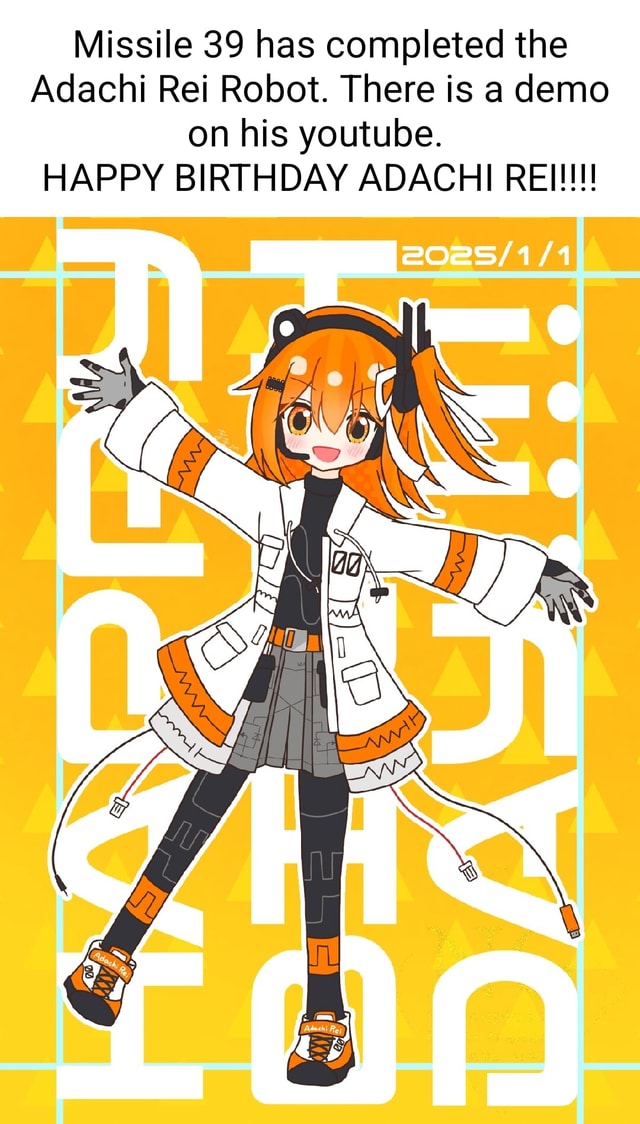 Missile 39 has completed the Adachi Rei Robot. There is a demo on his ...