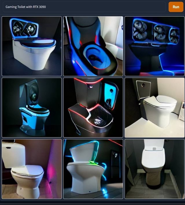 Gaming Toilet with RTX 3090 Run - iFunny