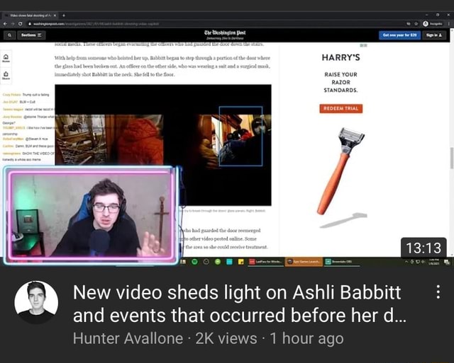 HARRY'S en - New video sheds light on Ashli Babbitt and events that occurred before her d ...