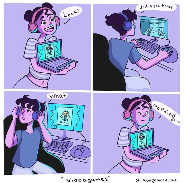 Jusk see honey ~wWideo games @ Kengaroocie_art - iFunny