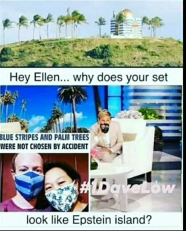 Ellen... why does your set Hey Ellen... BLUE STRIPES AND PALIA TREES j ...
