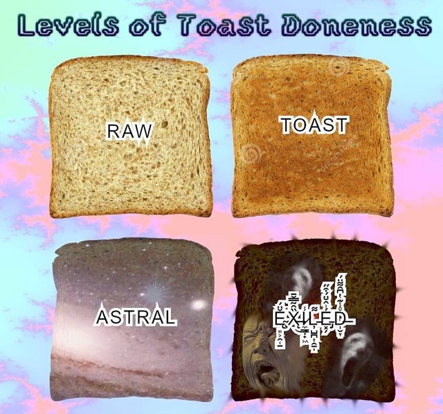 Levels of Toast Doneness - iFunny