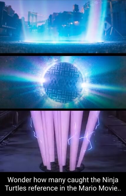 Wonder how many caught the Ninja Turtles reference in the Mario Movie ...
