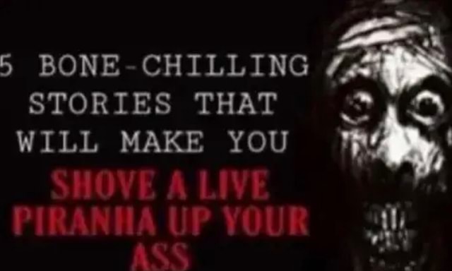 5 BONE CHILLING STORIES THAT WILL MAKE YOU SHOVE A LIVE PIRANHA UP YOUR ...