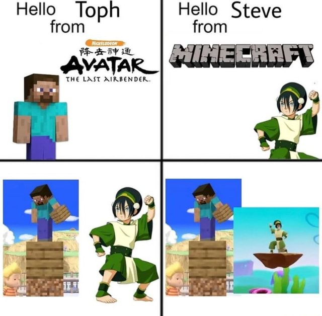 Hello from Hello Steve from NicKELODEON AVATA THE LAST AIRBENDER. - iFunny