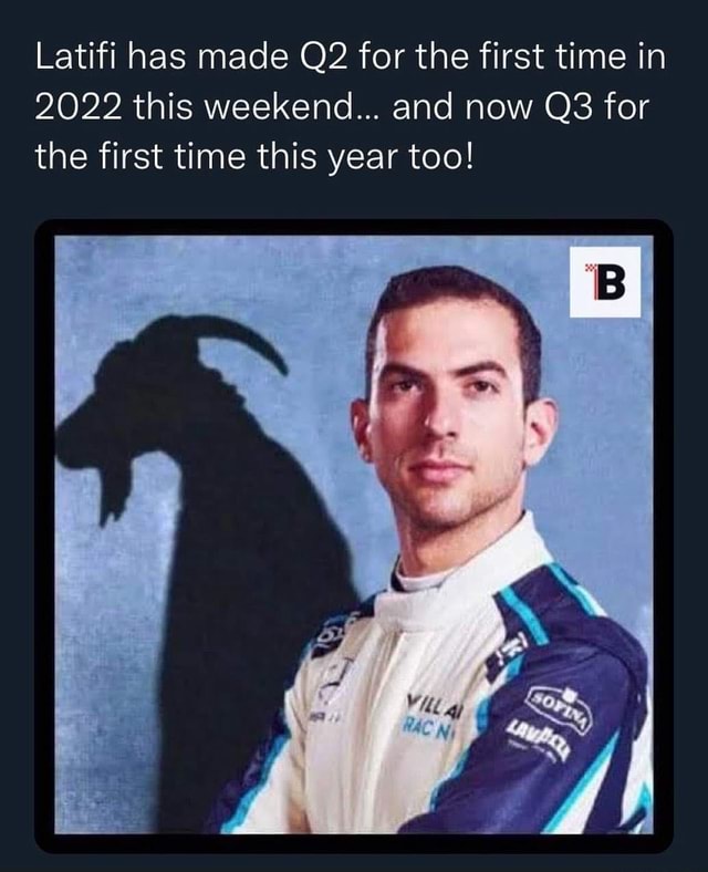That’s why he’s the GOAT! - Latifi has made for the first time in 2022 ...