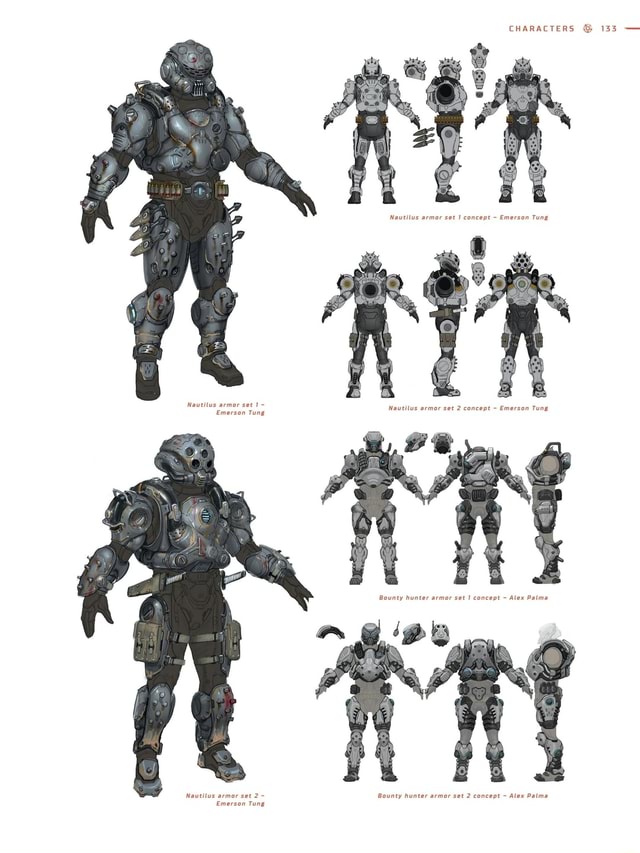 CHARACTERS 133 - Nautilus armor set Emerson Tung Nautilus armor set 2 ...