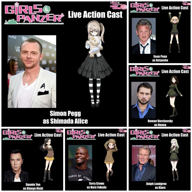 Live Action Cast Live Action Cast Seaa Penn as Katyusha Live Action ...