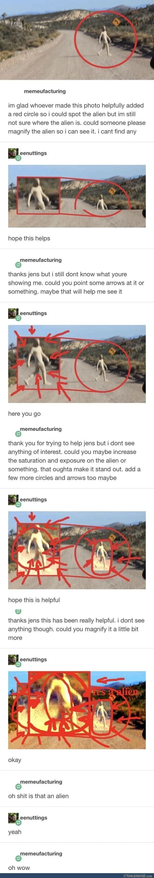 Memeufacturing im glad whoever made this photo helpfully added a red ...