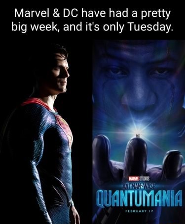 Marvel & DC have had a pretty big week, and it's only Tuesday. - iFunny