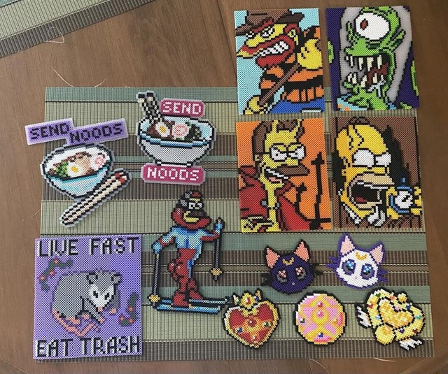 My favourite perler bead projects so far :) - iFunny