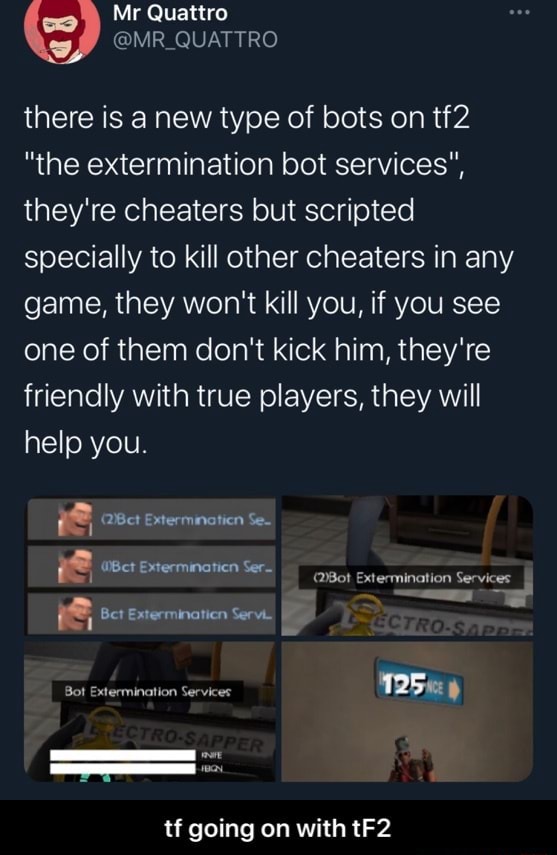 (SP Mr Quattro @MR QUATTRO there is a new type of bots on "the ...