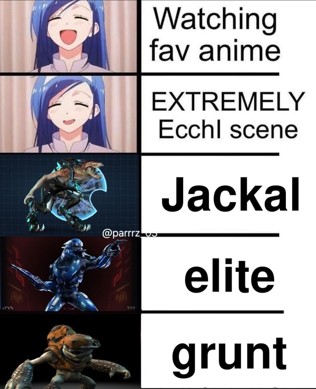 Watching fav anime EXTREMELY Ecchl scene I Jackal elite - iFunny