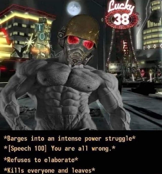 *Barges into an intense power struggle* *[Speech 100] You are all wrong ...