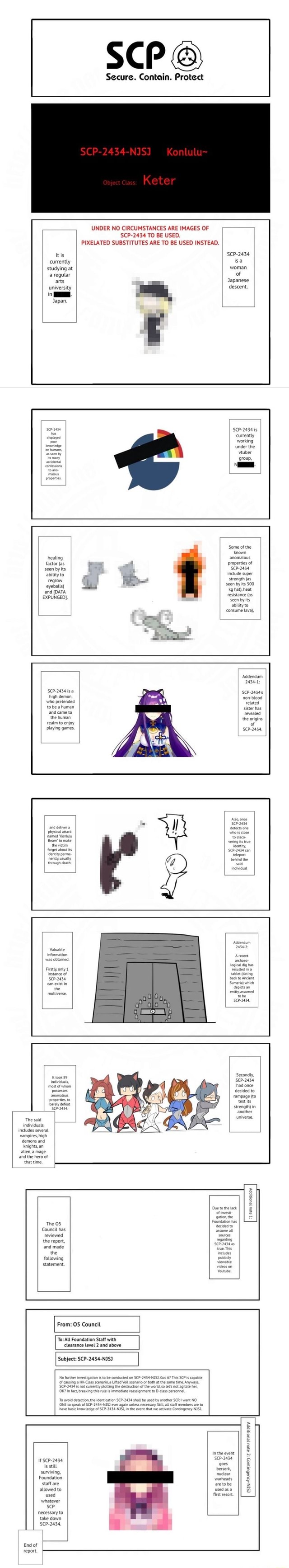 SCP Secure. Contain. Protect SCP 2434 Kenlulu- UNDER NO CIRCUMSTANCES ...