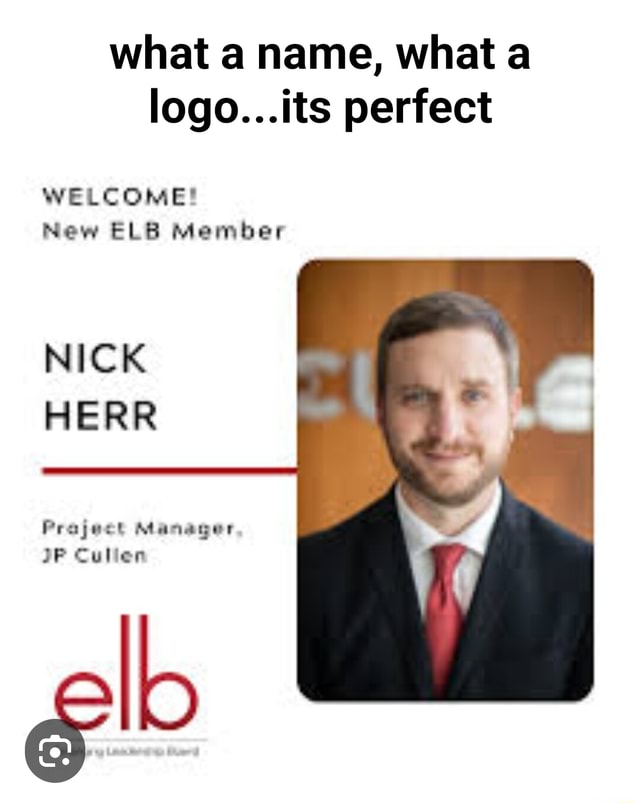 What a name, what a logo...its perfect WELCOME! New ELB Member NICK ...