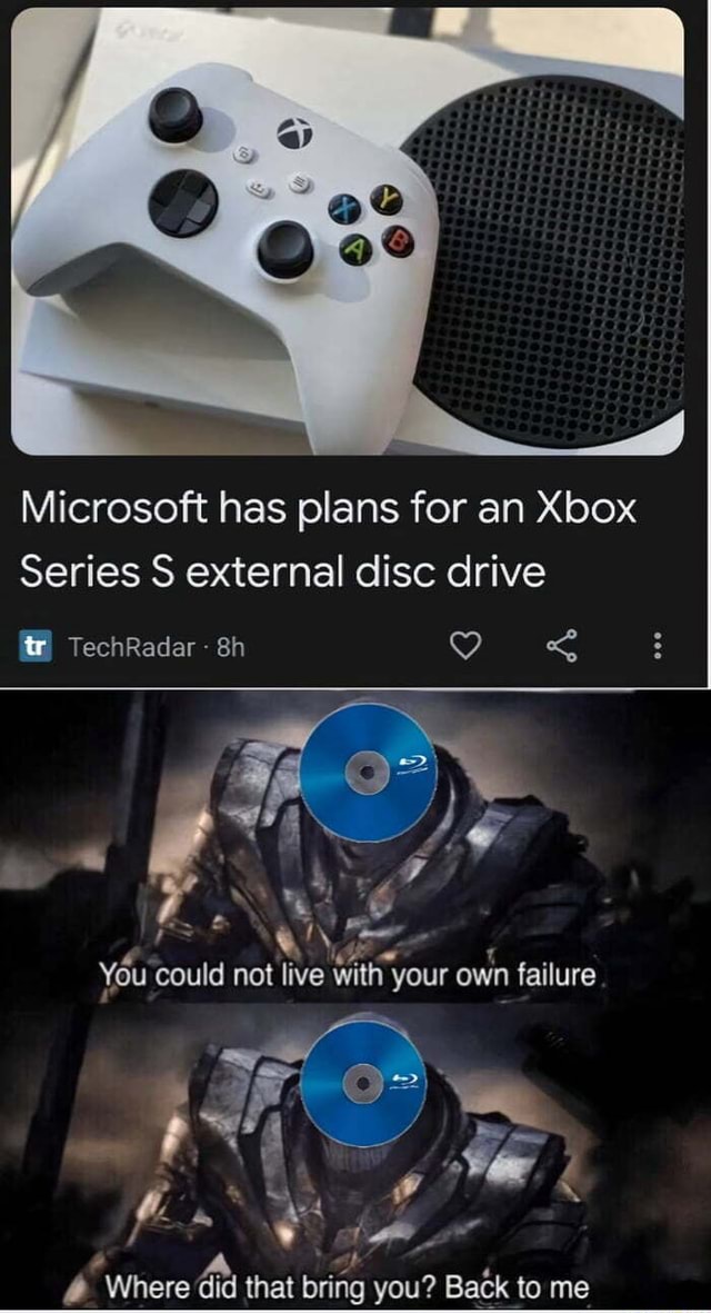 Microsoft has plans for an Xbox Series S external disc drive tr ...