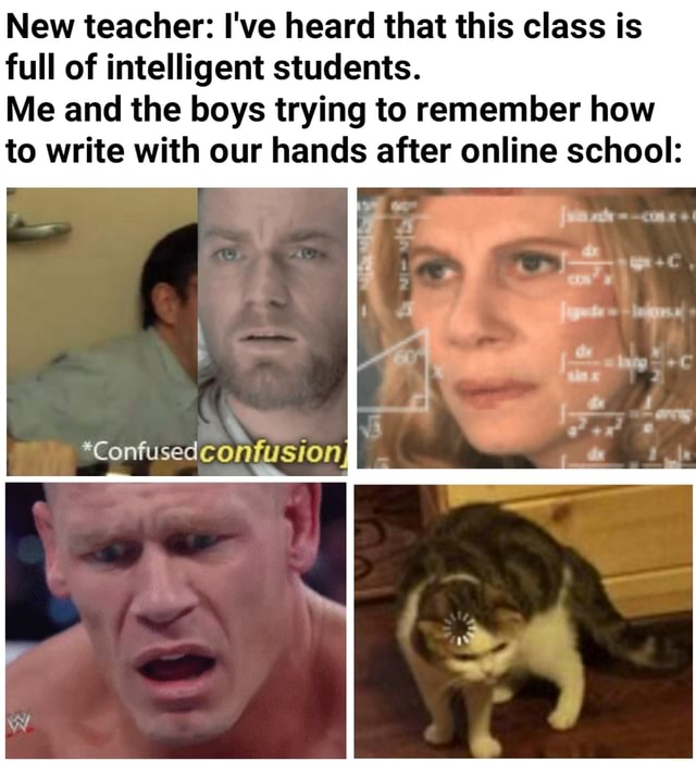 New teacher: I've heard that this class is full of intelligent students ...