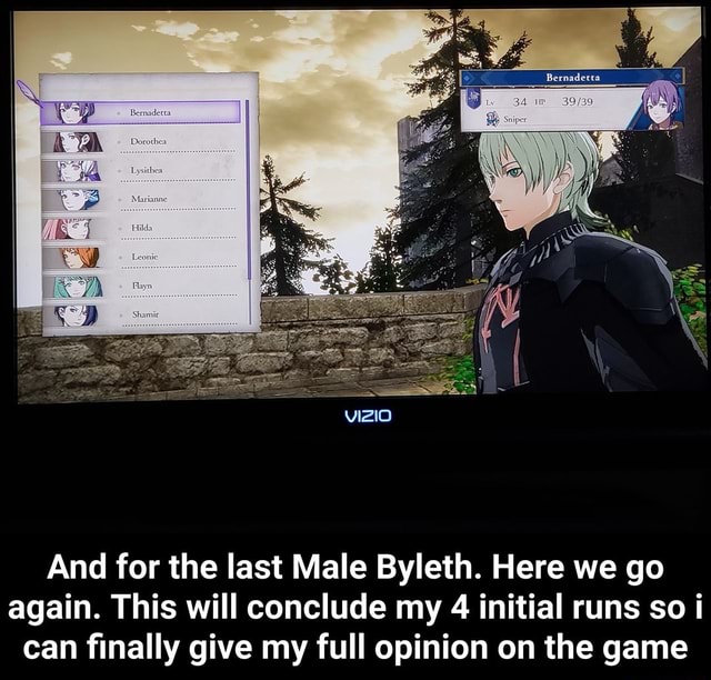 And for the last Male Byleth. Here we go again. This will conclude my 4 ...