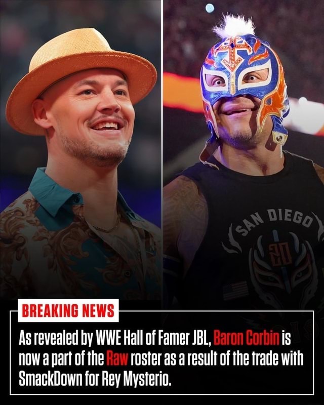 BREAKING NEWS As revealed by WWE Hall of Famer JBL, is now apart of the ...