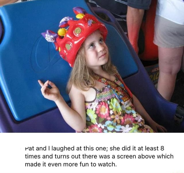 Vat and I laughed at this one; she did it at least 8 times and turns ...