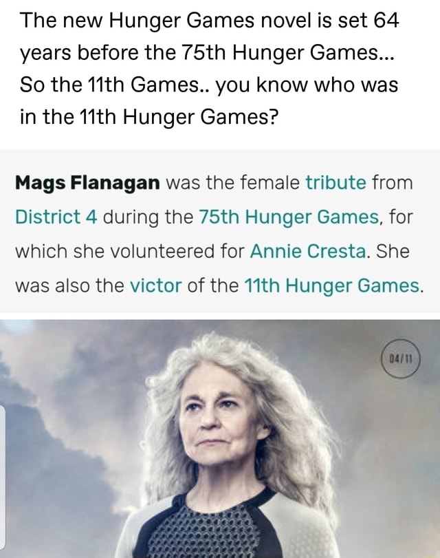 The new Hunger Games novel is set 64 years before the 75th Hunger Games ...
