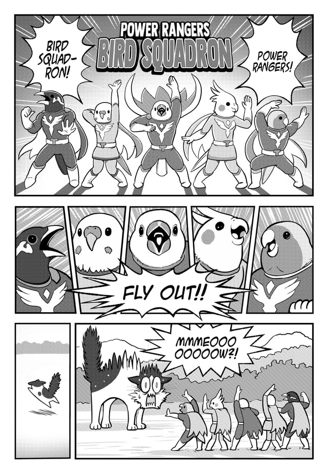 Power Rangers Bird Squadron - POWER RANGERS! MMMEOOO - iFunny