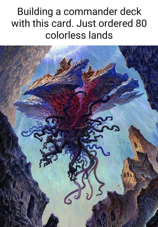 Building A Commander Deck With This Card Just Ordered 80 Colorless 