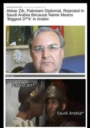 'Akbar Zib, Pakistani Diplomat, Rejected In Saudi Arabia Because Name ...