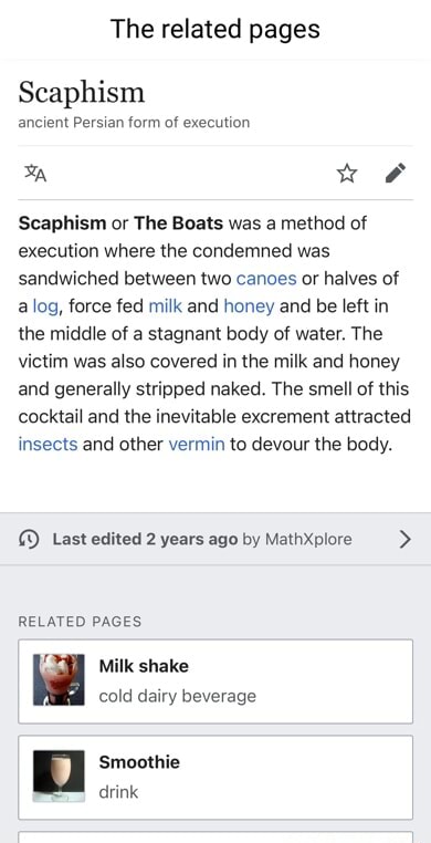 The related pages Scaphism ancient Persian form of execution Scaphism ...