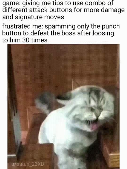 Game: giving me tips to use combo different attack buttons for more ...