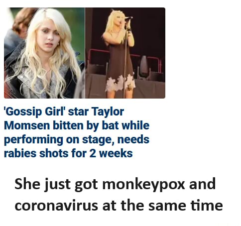 'Gossip Girl' star Taylor Momsen bitten by bat while performing on ...