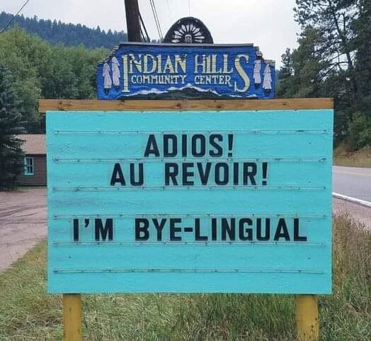 COMMUNITY, CENTE! ADIOS! AU REVOIR! BYE-LINGUAL - iFunny
