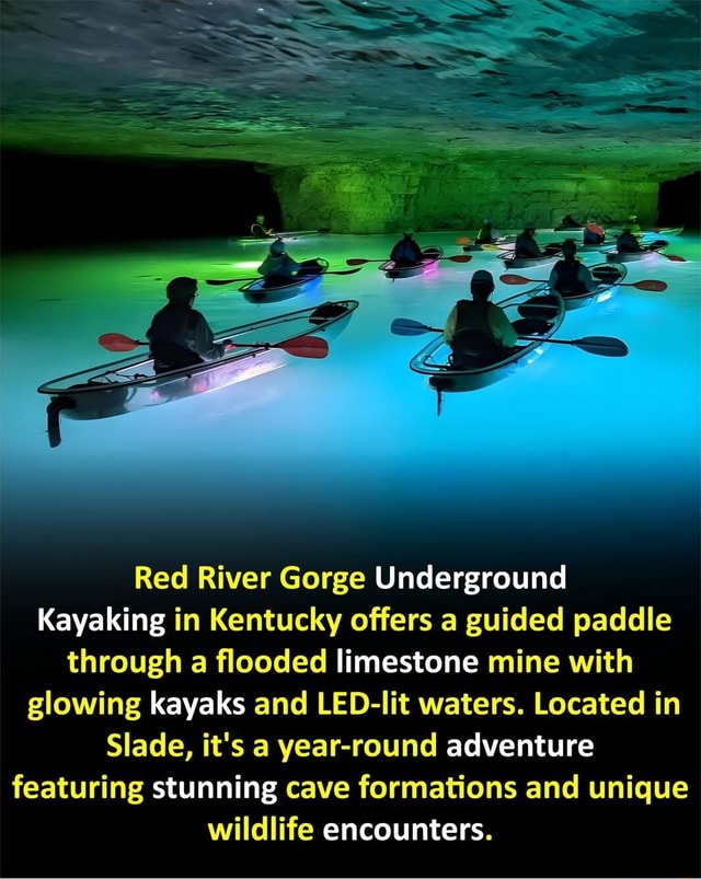 Red River Gorge Underground Kayaking in Kentucky offers a guided paddle ...