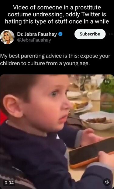 Video of someone in a prostitute costume undressing, oddly Twitter is ...