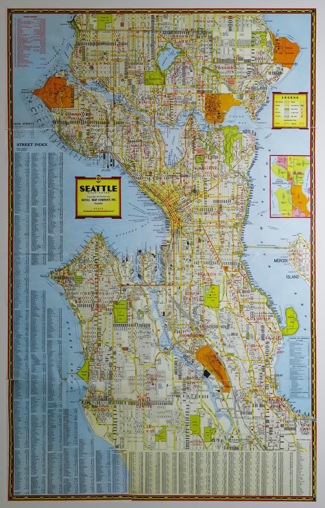 Kroll's Map Company - Seattle ca 1947 - iFunny