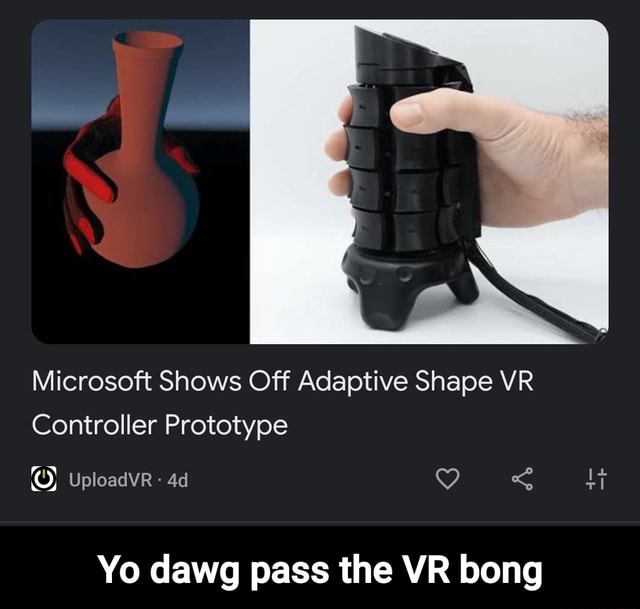 Microsoft Shows Off Adaptive Shape VR Controller Prototype UploadVR Yo ...