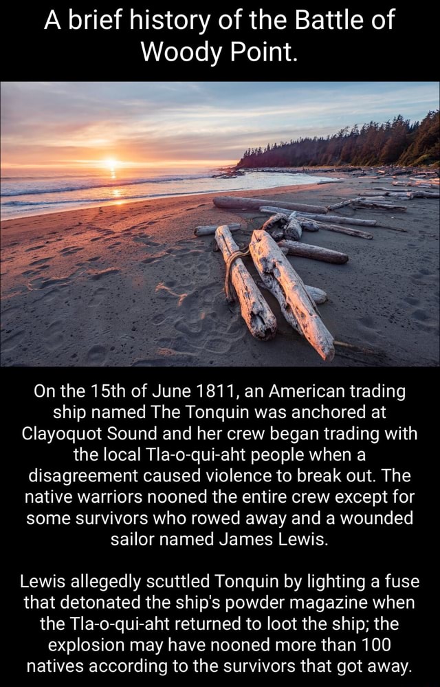 A brief history of the Battle of Woody Point. On the 15th of June 1811 ...