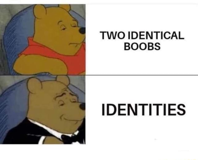 TWO IDENTICAL BOOBS IDENTITIES - iFunny