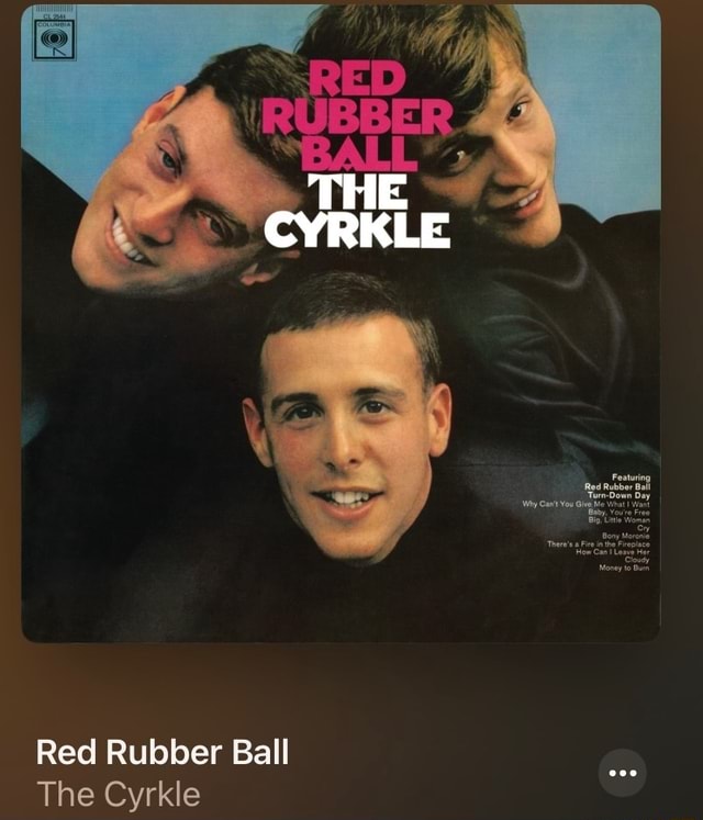 THE CYRKLE Red Rubber Ball The Cyrkle - )