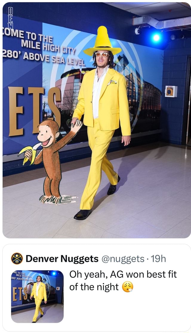 TO ABOVE 280 Denver Nuggets @nuggets Oh yeah, AG won best fit I of the ...