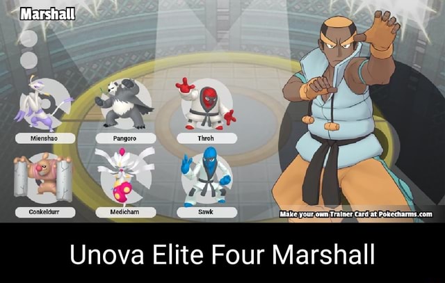 Marshall WM, fs Make your own Traltet Card at Unova Elite Four Marshall ...