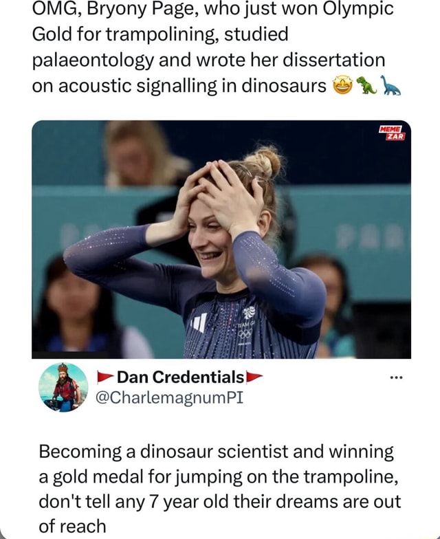 OMG, Bryony Page, who just won Olympic Gold for trampolining, studied ...