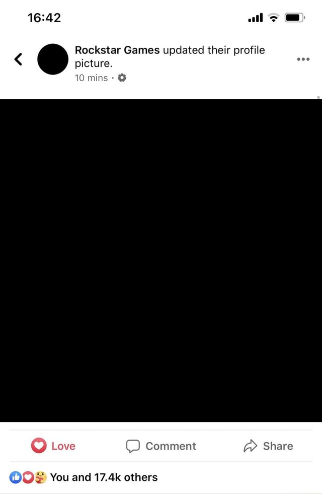 All Rockstar Games updated their profile picture. 10 mins - @ Love ...