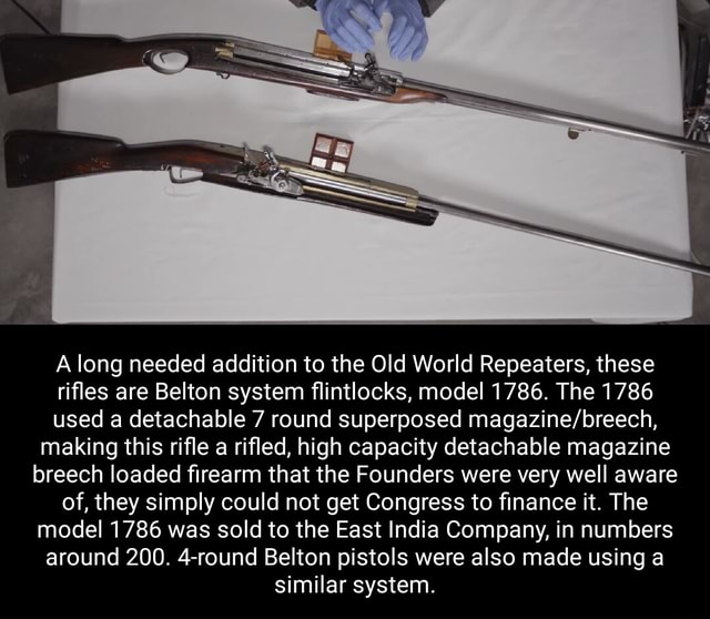 Along needed addition to the Old World Repeaters, these rifles are ...