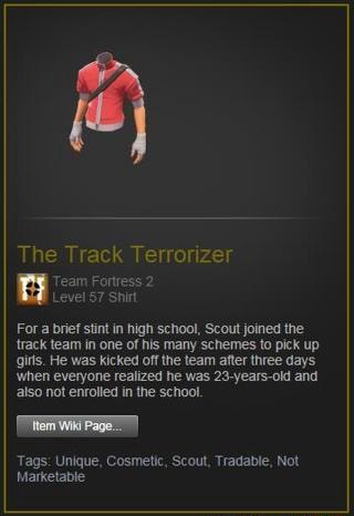 The Track Terrorizer Team Fortress 2 Level Shirt For a brief stint in ...