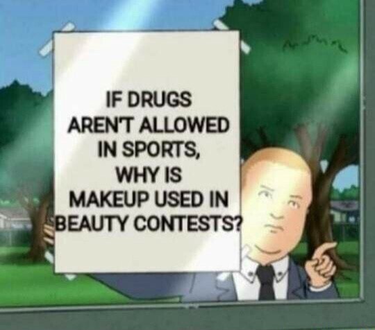 Drues Arent Allowed In Sporis Makeup Used In Ifunny