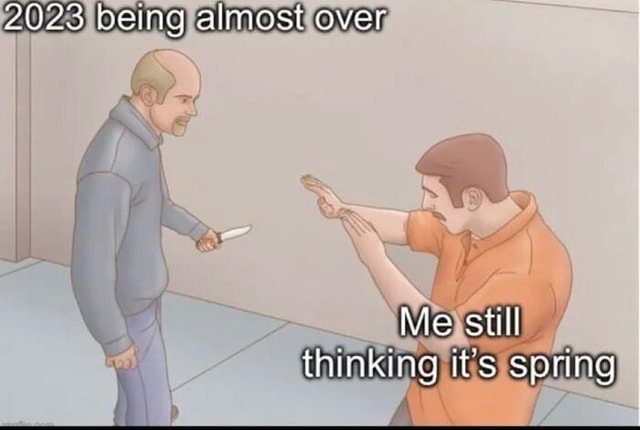2023 being almost over Me still thinking ifs spring - iFunny