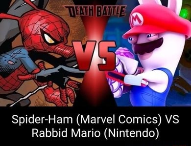 Spider-Ham (Marvel Comics) VS Rabbid Mario (Nintendo) - iFunny