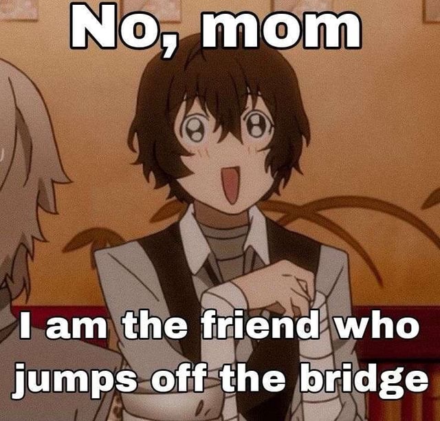 No, mom am the friend who jumps off the bridge - iFunny